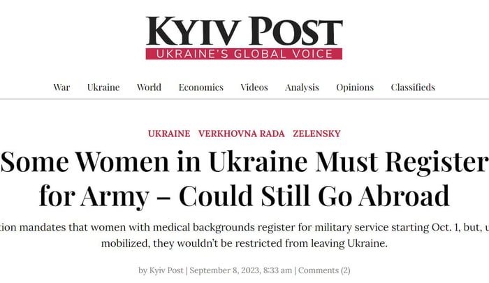 War must go well, if you have to conscript women - 9GAG