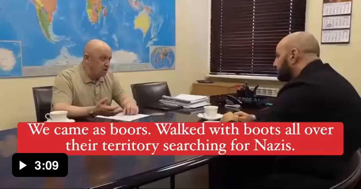 Prigozhin praises Ukrainian military and complains about the war - 9GAG