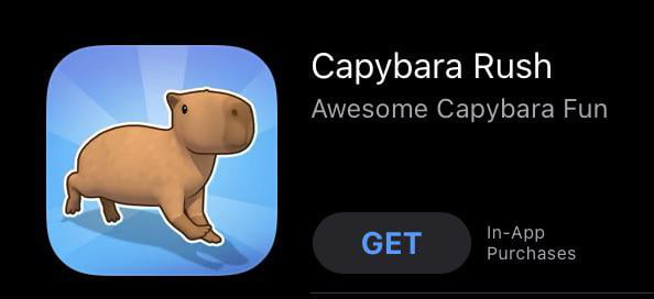 Capybara Rush, Appstore Champion - 9GAG