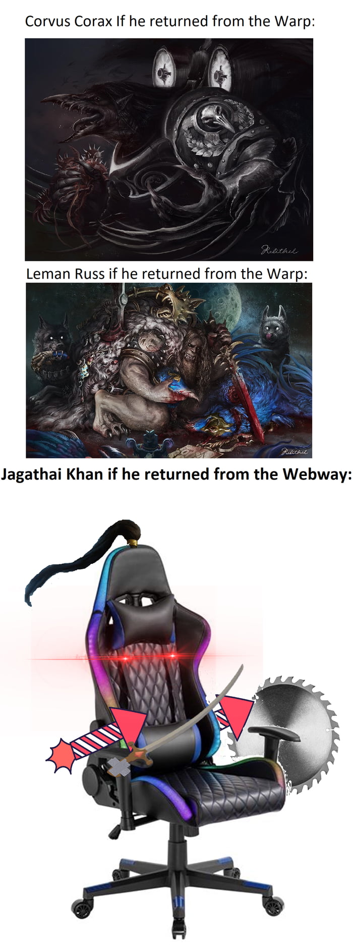 That one very angry and VERY fast gaming chair. - 9GAG