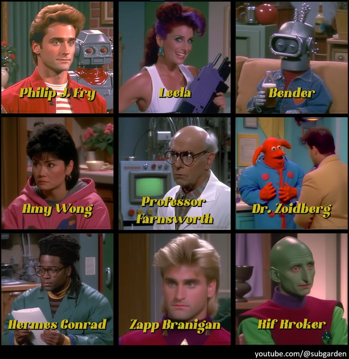 Futurama 80's Sitcom - 9GAG