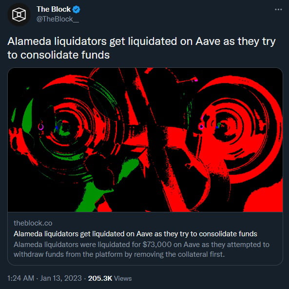 Alameda liquidators get liquidated - 9GAG
