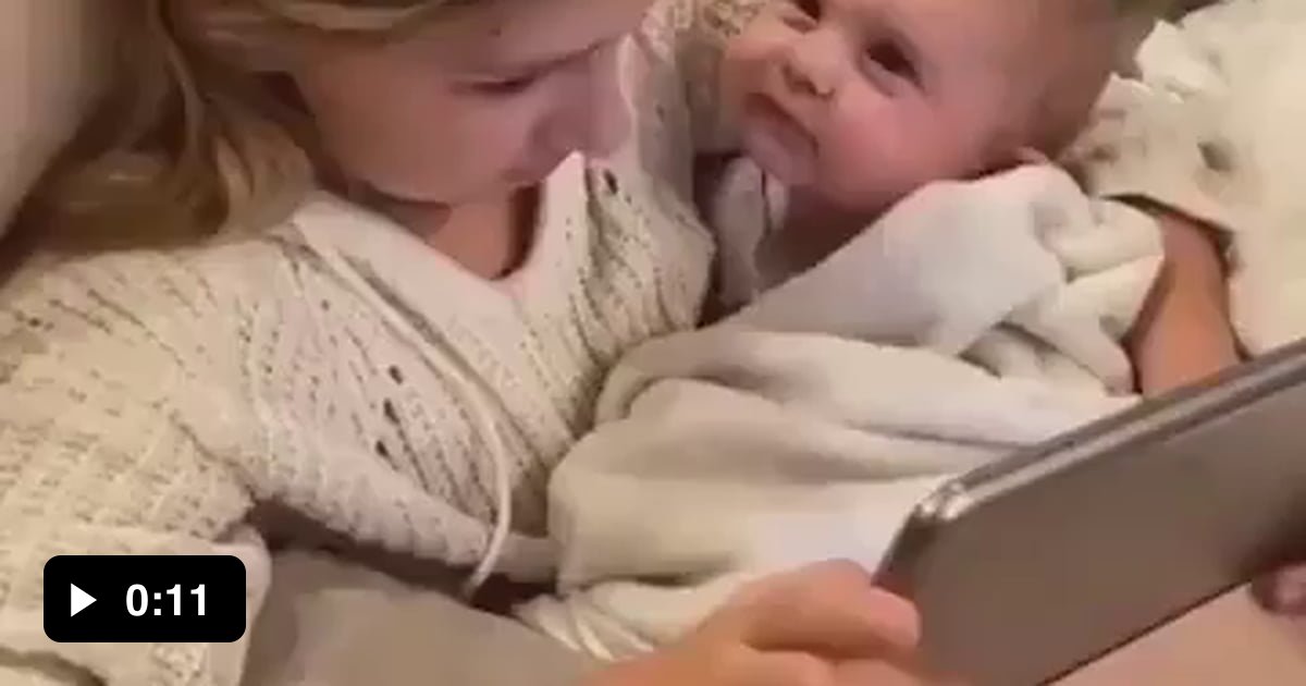 Just a cute moment between brother and sister. - 9GAG