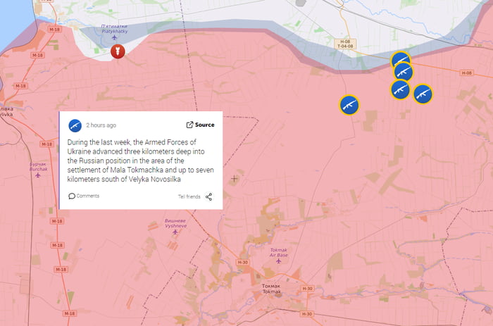 Ukraine moving closer to Tokmak - 9GAG
