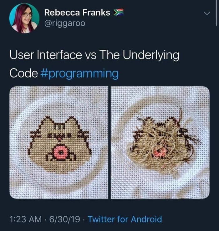 User Interface vs. Underlying - 9GAG