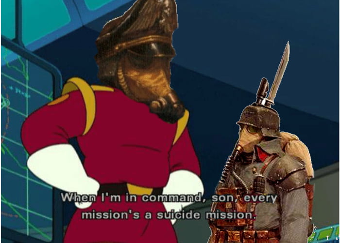 Krieg Commissar giving a soldier some inspiration - 9GAG