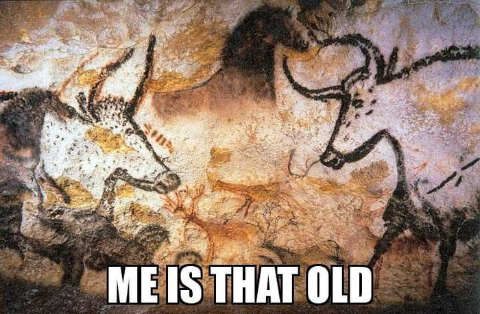 *incomprehensible caveman language* - 9GAG