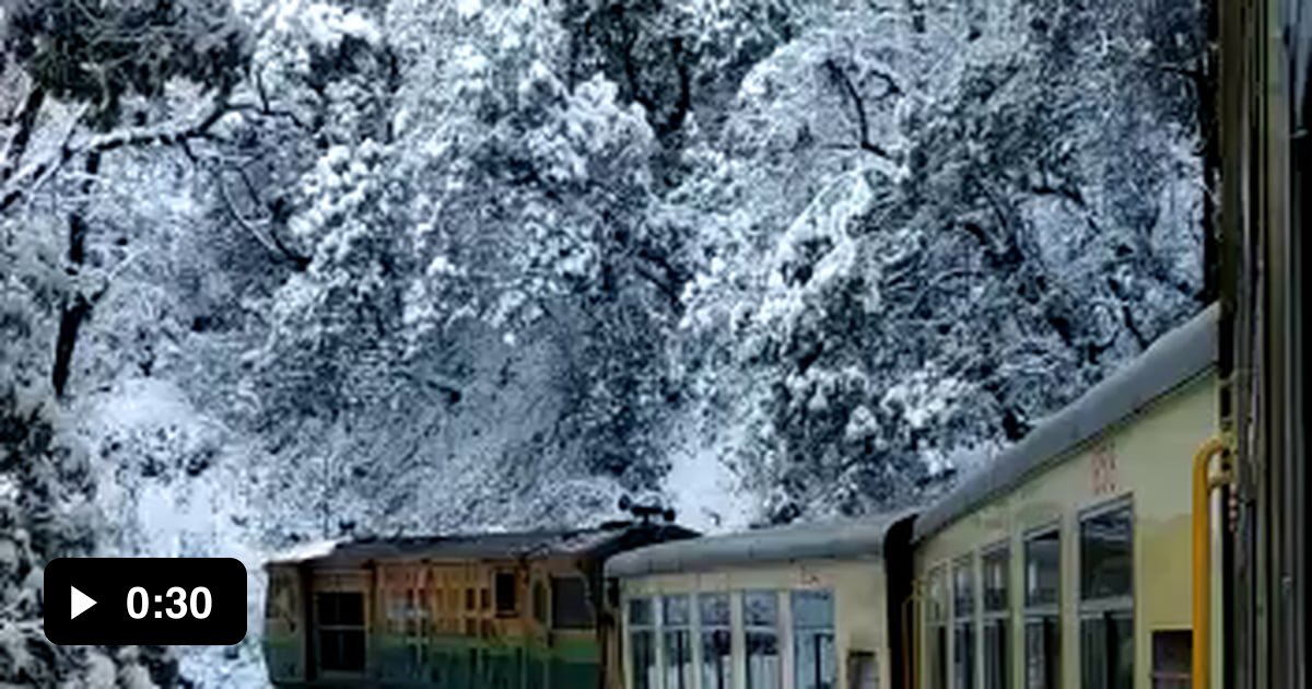 Beautiful Snow train ride in North India (Jan 14, 2020) - 9GAG
