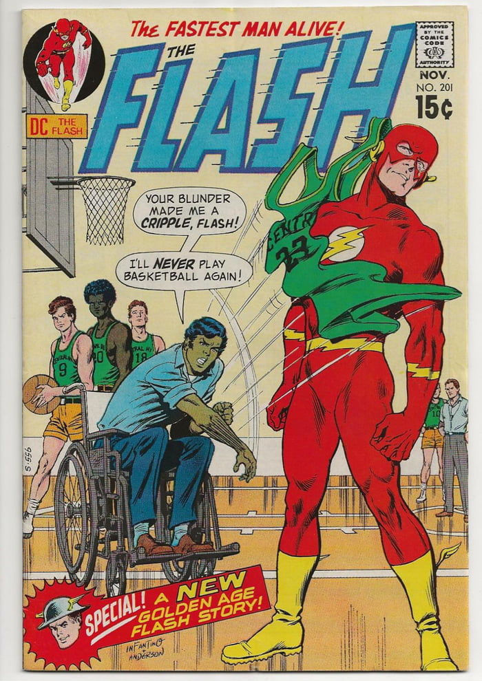 "Your blunder made me a cripple, Flash!" Say it ain't so, Barry ...