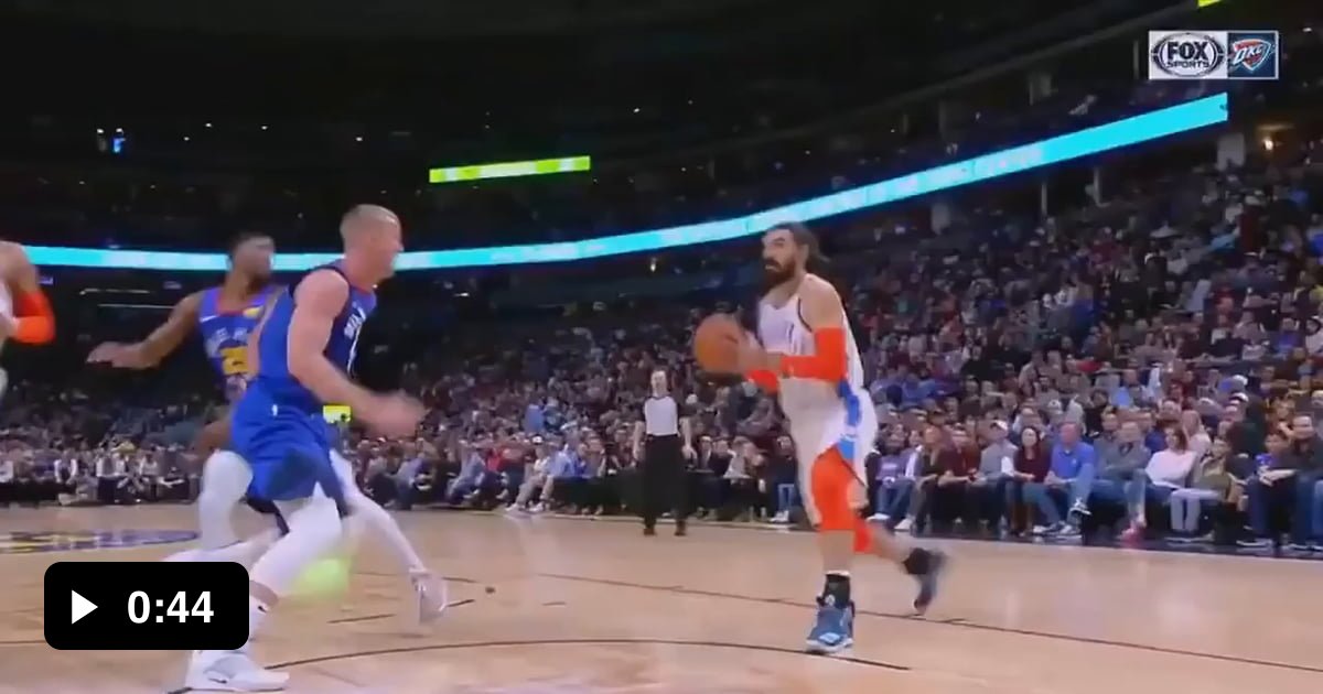 Steven Adams Saves Mason Plumlee From Scary Fall Instead Of Scoring ...