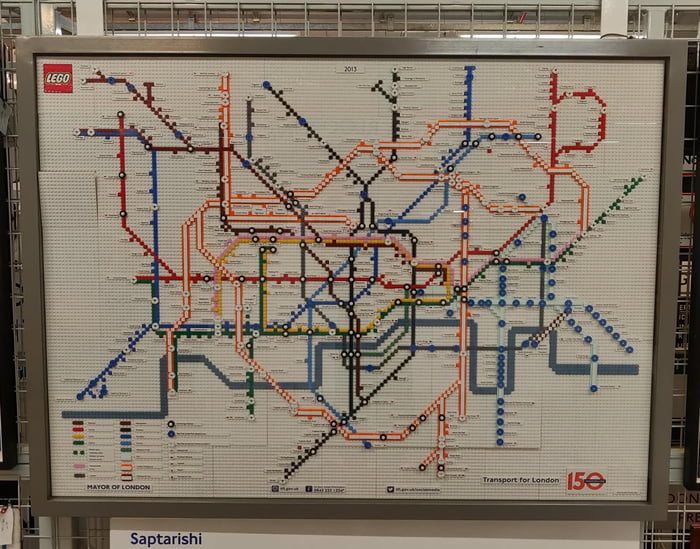 Lego tube map, taken at Acton Depot, London. - 9GAG