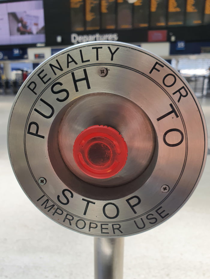 Penalty for push to stop improper use - 9GAG