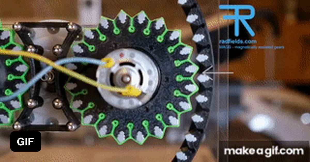 Friction free magnetic gears are a thing - 9GAG
