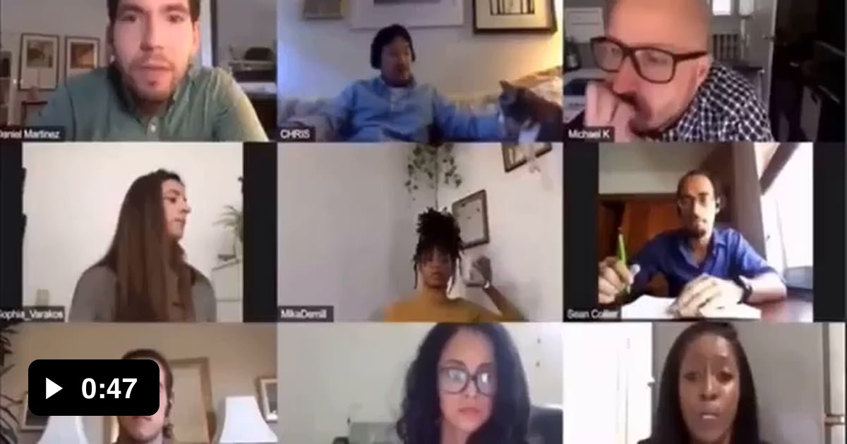 Guy gets caught jerking it in Zoom call - 9GAG