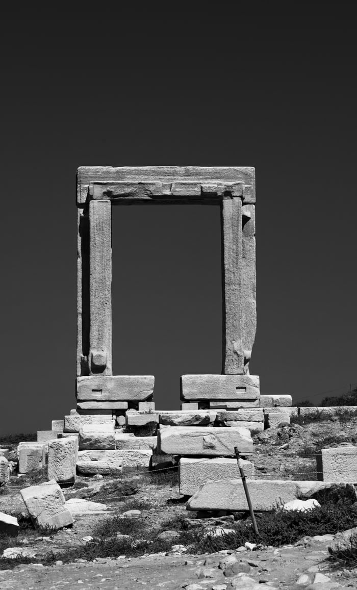 This over 2500 year old Greek gate called Portara ( translated "Big ...