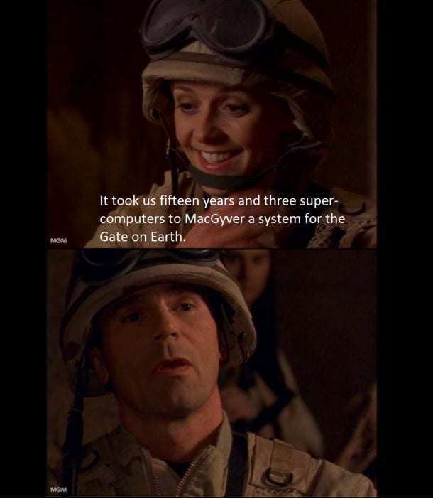 Stargate meme 004/365 Joke from first episode - 9GAG