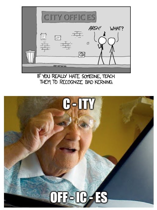 Kerning nightmares - 9GAG