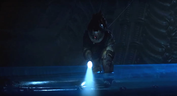 In 'Alien' (1979), the blue field of light in the egg chamber was ...