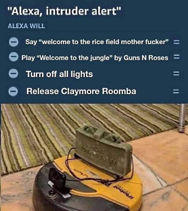 Claymore Roomba got me every time - 9GAG