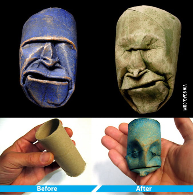 Toilet Paper Roll Sculpture 9GAG toilet-paper-roll-sculpture-9gag