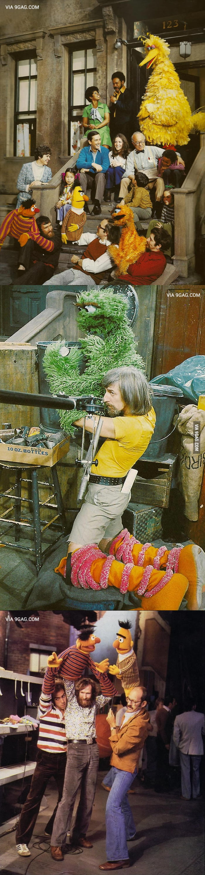 Early 70’s behind the scenes of Sesame Street - 9GAG