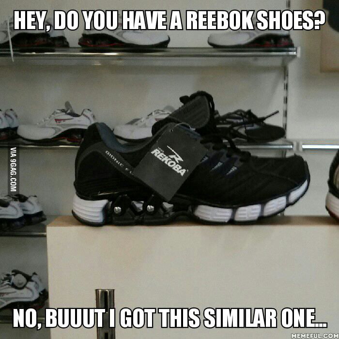 A generic from Reebok... - 9GAG