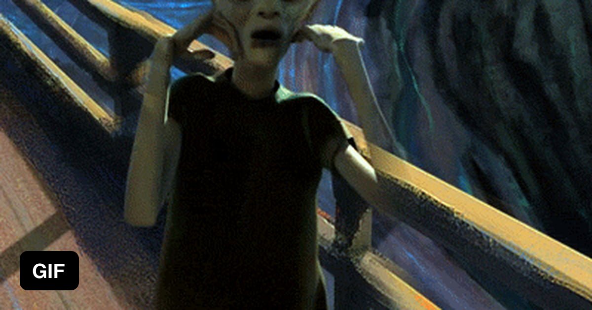 GIF OF VAN GOGH SCREAM - 9GAG