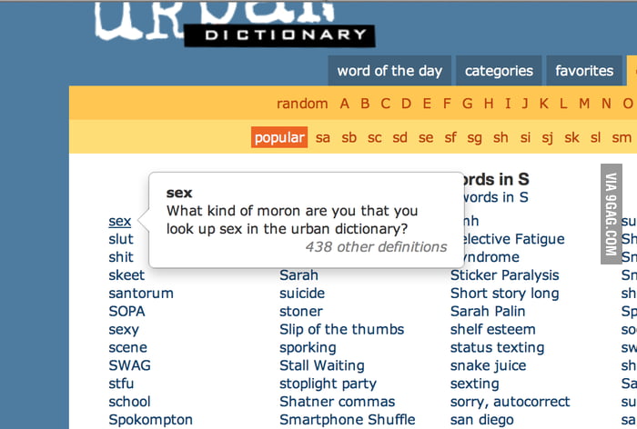Urbandictionary. lol - 9GAG