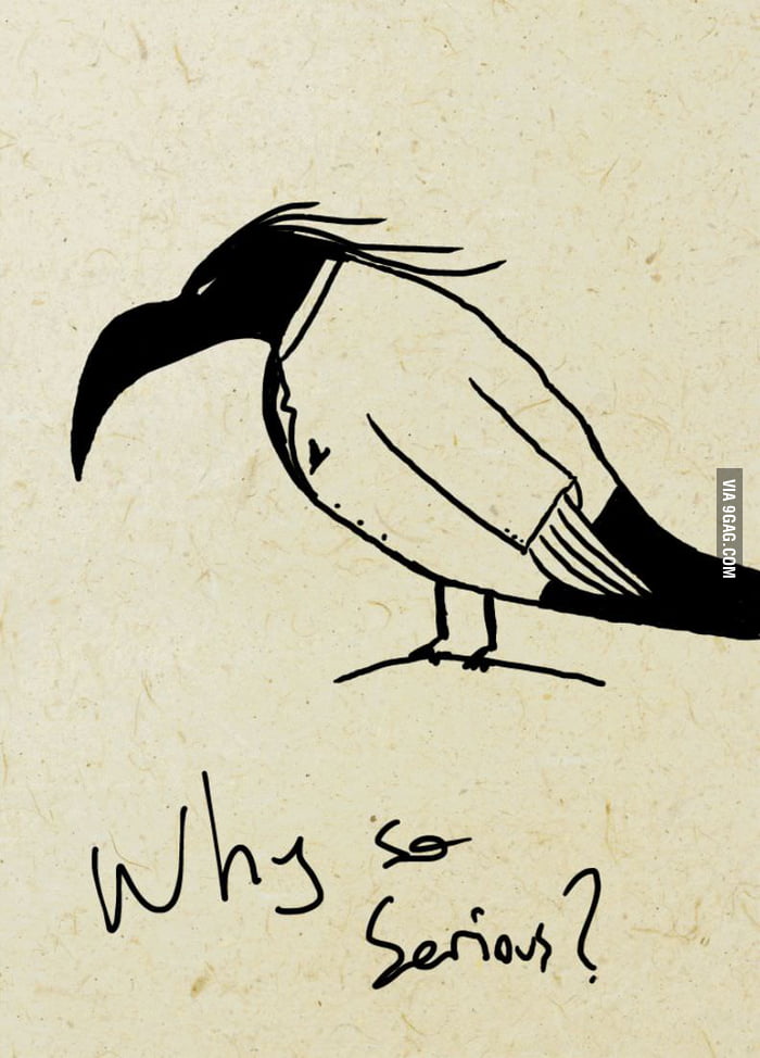 I just bored in a seminar and draw this killer crow - 9GAG