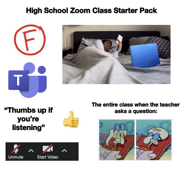High School Zoom Class Starter Pack - 9GAG