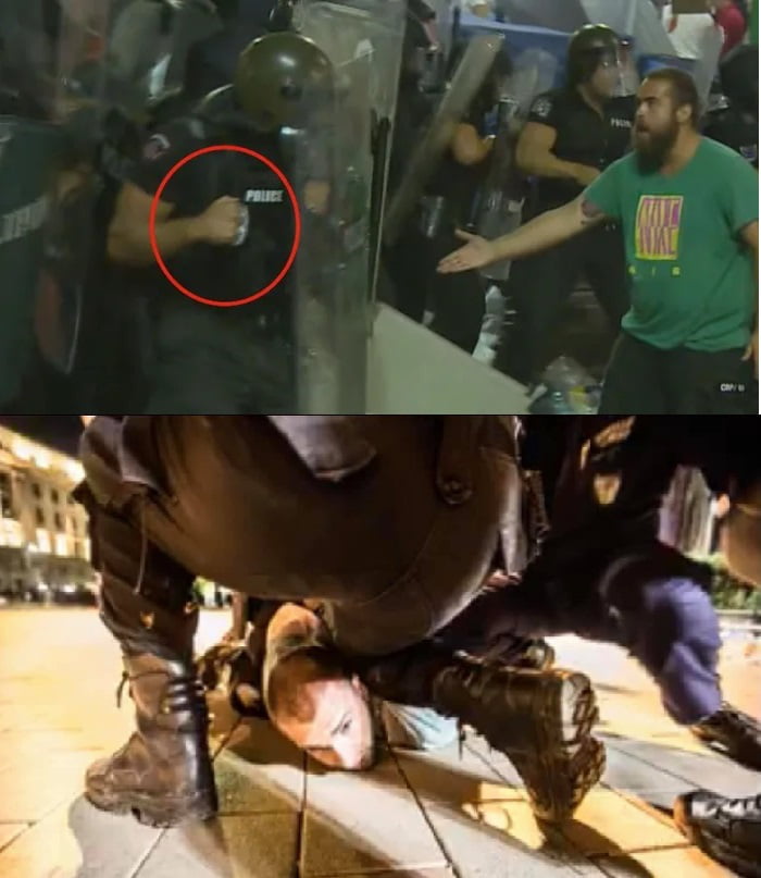 Common police techniques used against demonstrators in EU country! Bulgarian officials ...