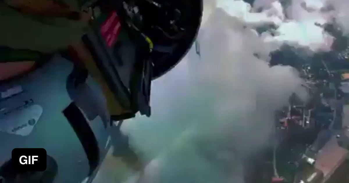 A fighter jet deploying flares - 9GAG