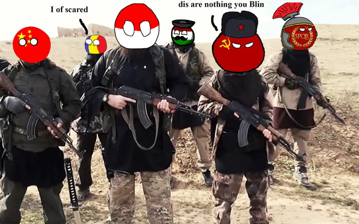 Isis with country ball heads - 9GAG
