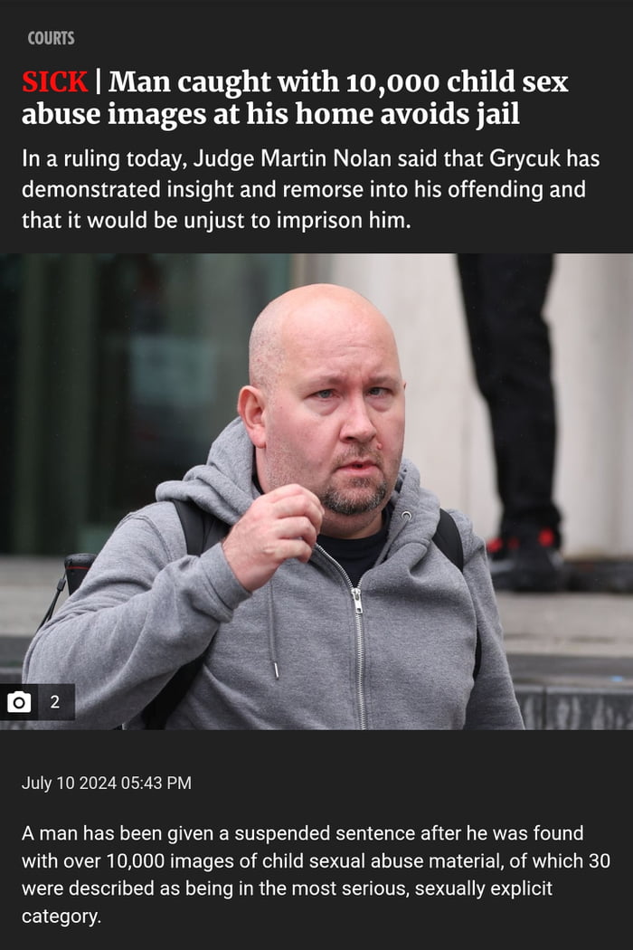 Another nonce set free in Ireland. Defence barristers must shout for joy when they see Judge ...