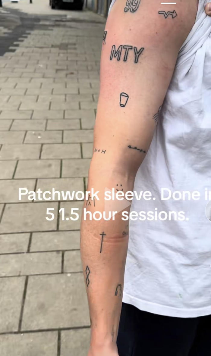‘Patchwork sleeve’ - 9GAG