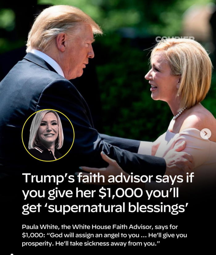Supernatural blessings for only $1,000 - 9GAG