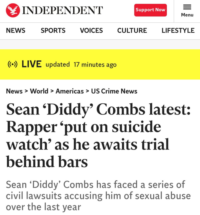 They getting ready to epstein puff daddy. - 9GAG