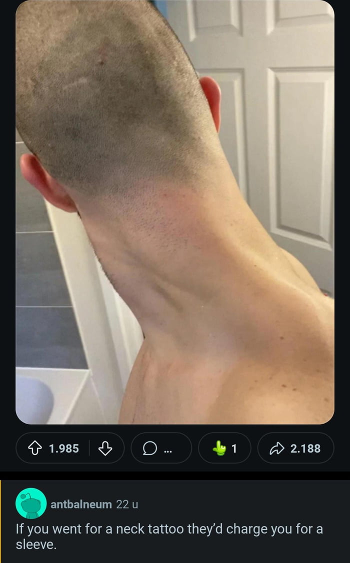 This person's neck is so long, it's almost a sleeve. The comment is spot on, making this post a ...