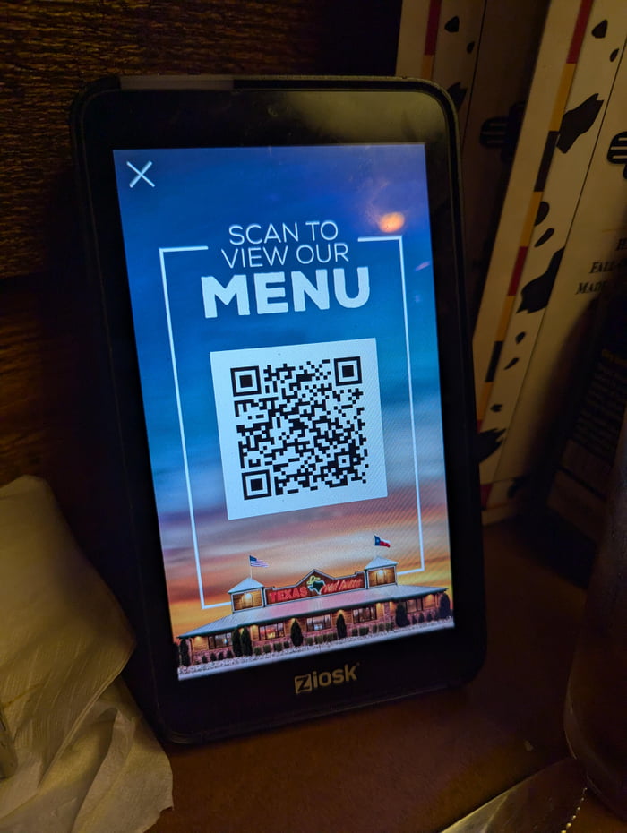 The menu on the smart tablet at the restaurant. - 9GAG