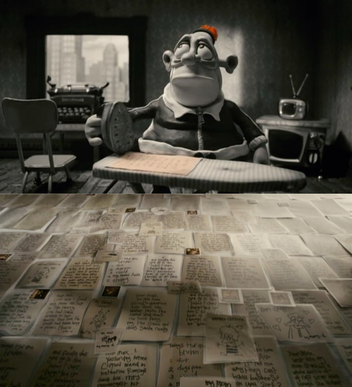 In Mary & Max (2009), as the narrator tells us that Max irons and files ...