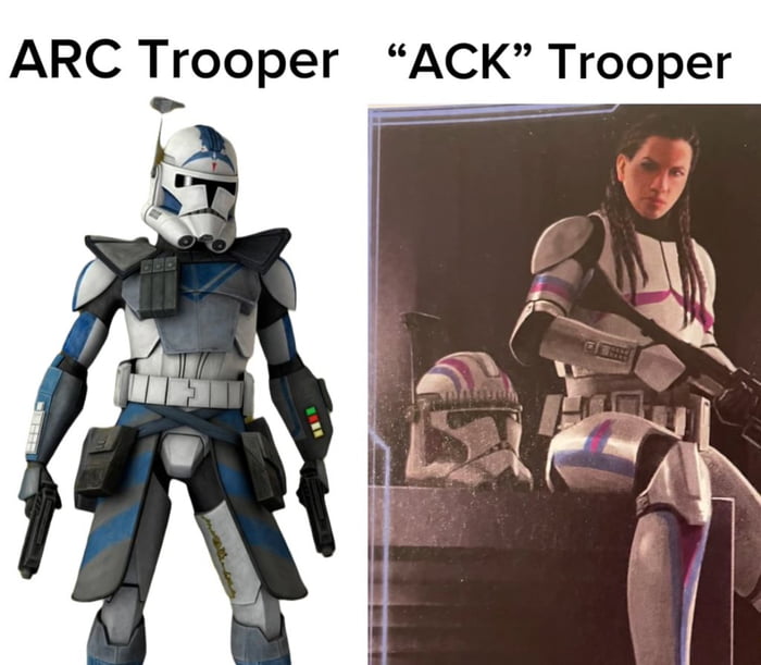 Trans clone troopers are now canon in star wars. - 9GAG