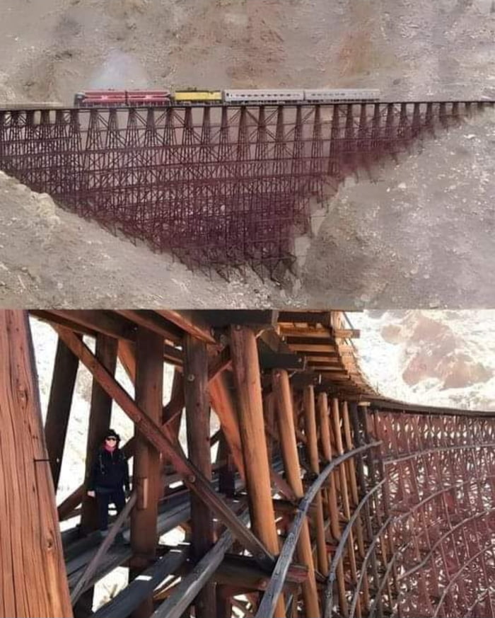 The Goat Canyon Trestle is the longest wooden railroad bridge in the ...