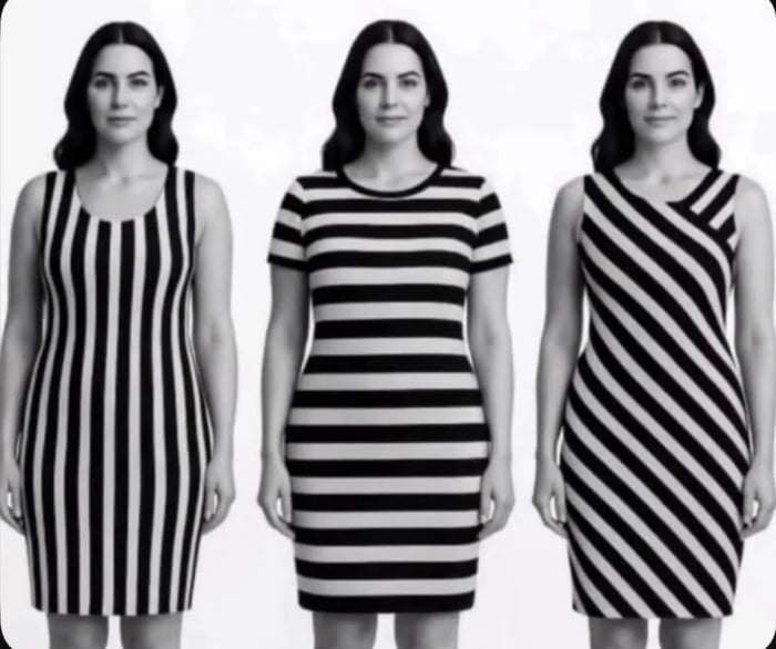 Same person, same pose. The difference lines make in your clothing. - 9GAG