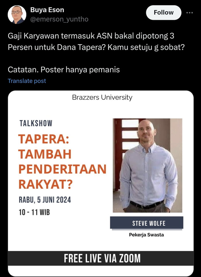 Free live via zoom - 9GAG