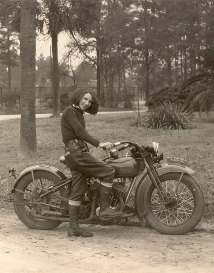Vivian Bales : (1908-2001) the first motorcycle cover girl. She bought ...