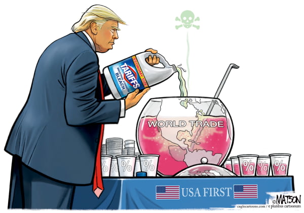 Trump spiking the punch bowl - 9GAG