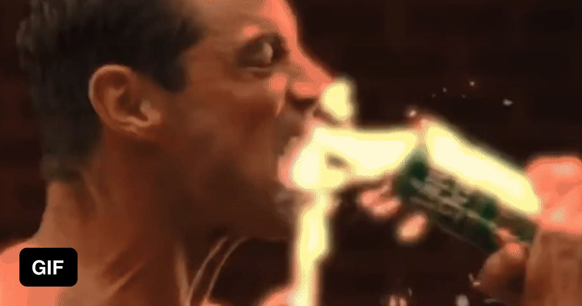 Gif from the liquid death ad - 9GAG