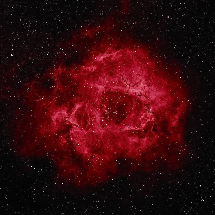 The Rosette Nebula (NGC 2237) is a 130 light-year-wide emission nebula ...
