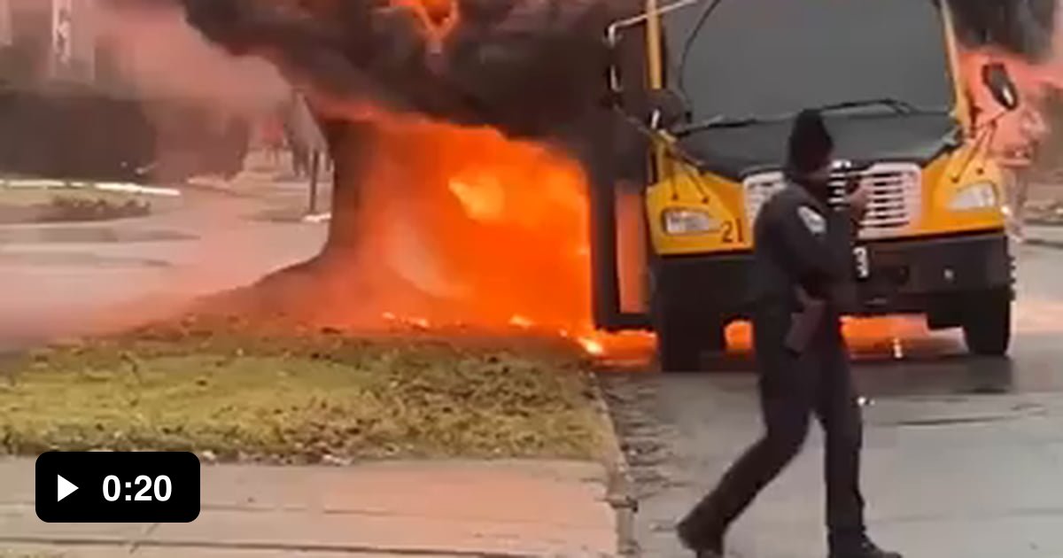 A school bus driver is being praised for saving 15 students after their bus caught fire in ...