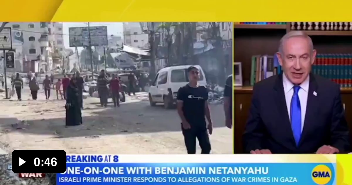 ISRAEL’S NETANYAHU: "Charging me for crimes in Gaza is like charging ...